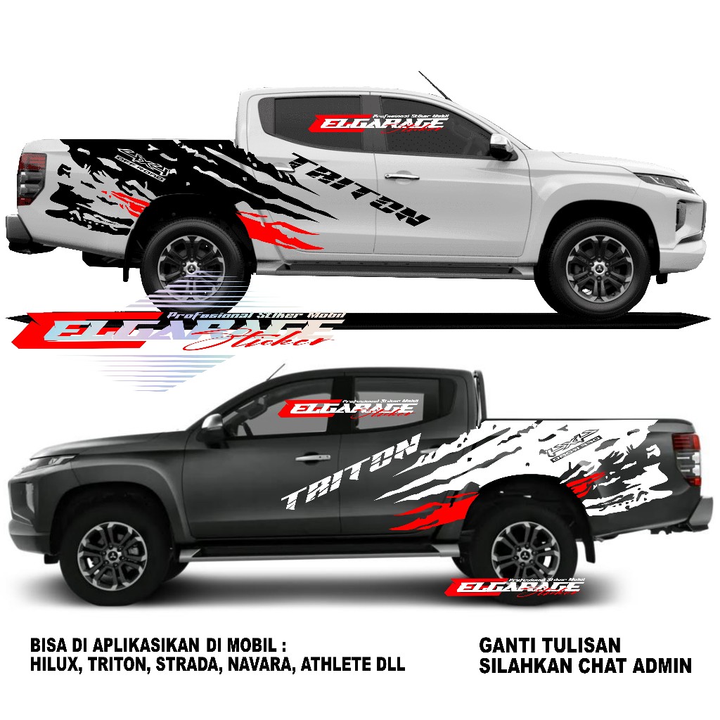 Hilux Triton car sticker cutting sticker 4x4 off road sticker Hilux ...