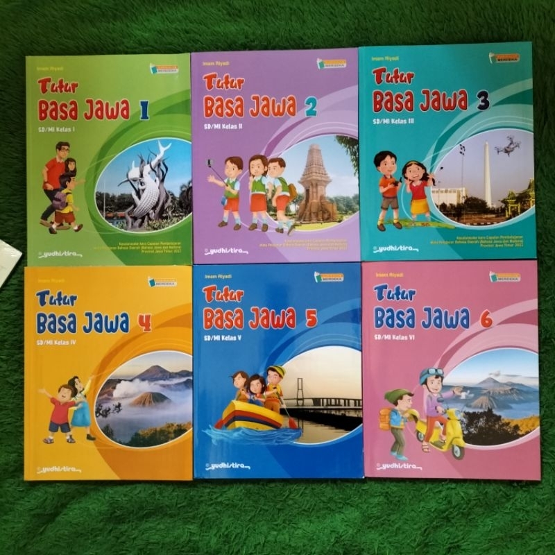Original JAVANESE LANGUAGE TUTUR BOOK CLASS 1 2 3 4 5 6 SD MI ...