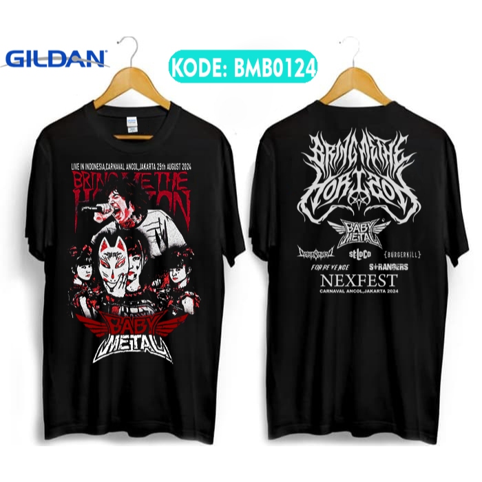 T-shirt bring me the horizon babymetal nexfest 2024 live in indonesia ...