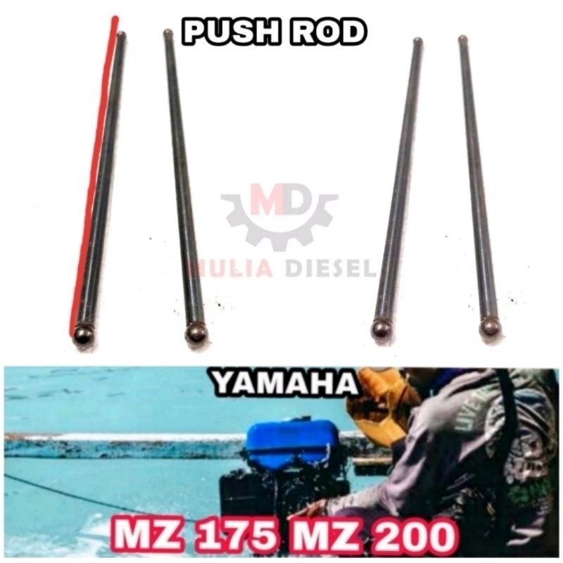 MESIN Push Rod Engine Valve Pole MZ175 MZ200 MZ 175 200 EC 2600 ...