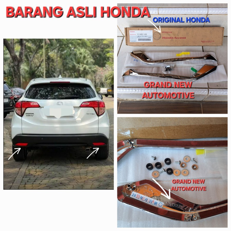 List Of Original Honda Hrv Rear Bumper Lights Honda Chrome Set Price ...