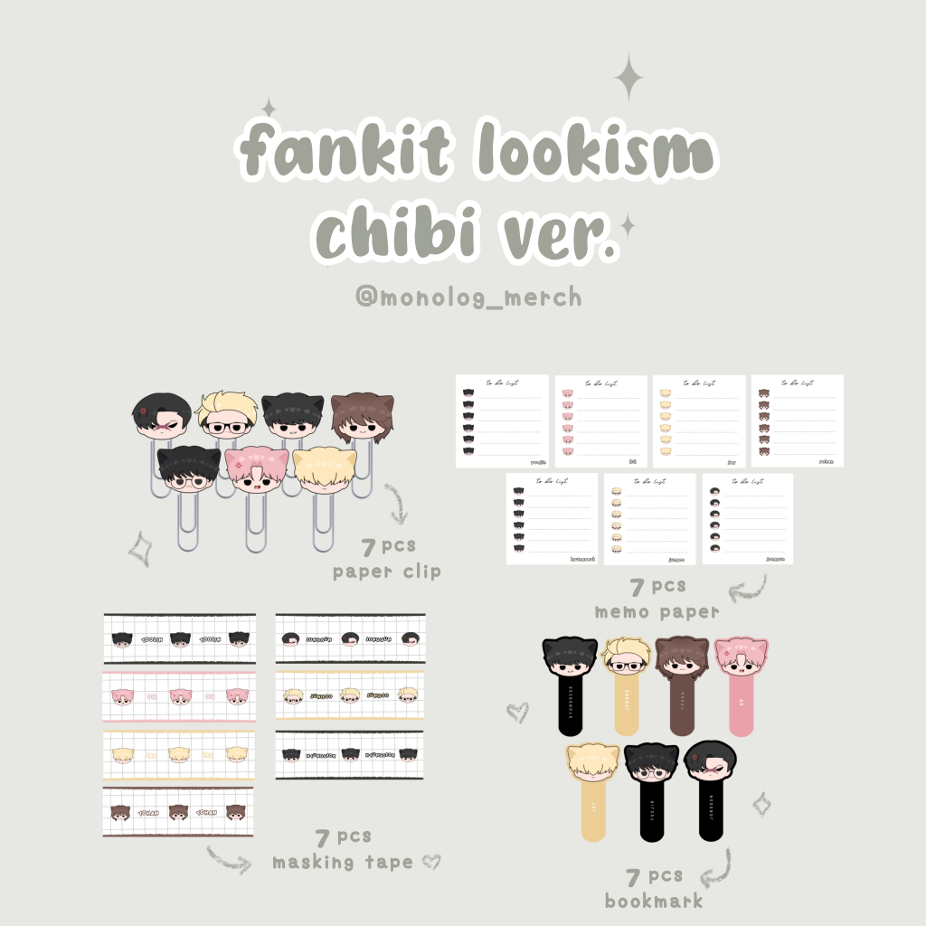 Fankit lookism chibi ver | Shopee Malaysia