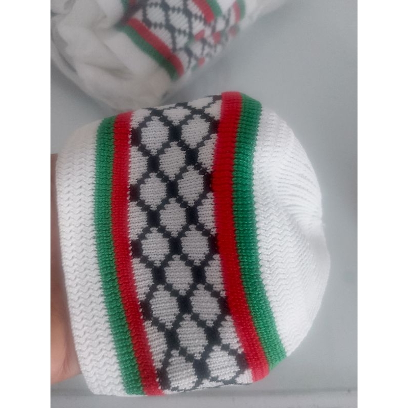 Palestine KNIT PECI / PECIHAJI / PREMIUM POLYSTER | Shopee Malaysia