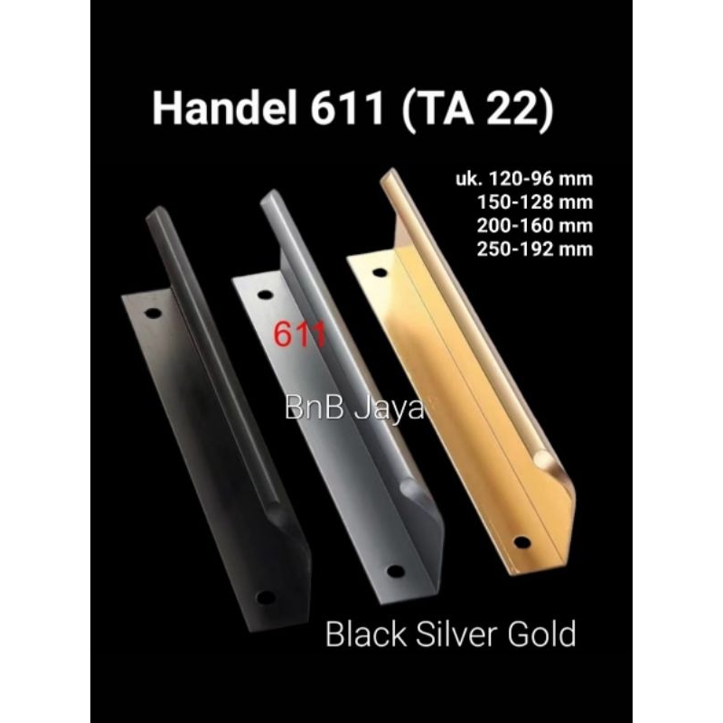 Handle TA-22 200-160 mm GOLD Pull / Handle 611 (Not Huben) | Shopee ...