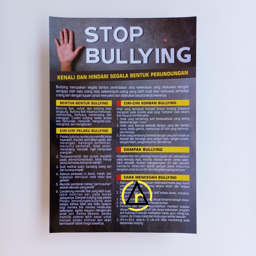 Stop Bullying Poster - Recognize and Avoid All Divination Shapes ...