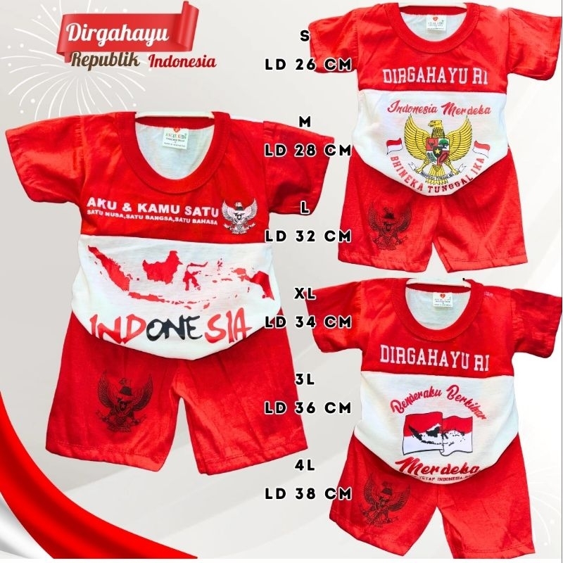 MERAH PUTIH Hooka 1 2 3 4 5 6 7 8 Years Old Boys Daily Shorts Suit ...