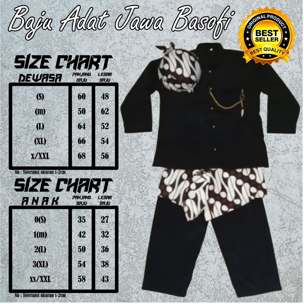 Children's-adult's Koran Clothes, East Java Traditional Clothes ...