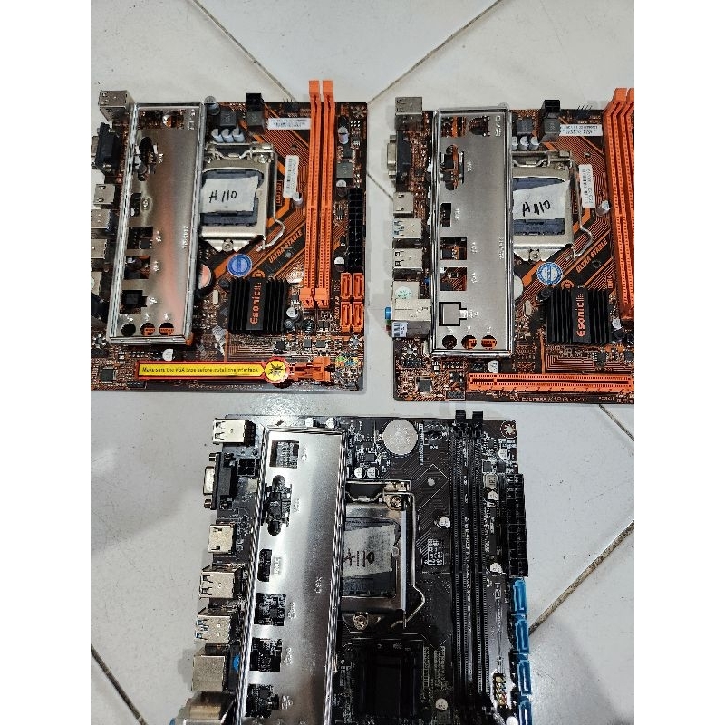 Mobo H110 gen6/7, normal 1151 ddr4 socket, motherboard pc socket 1151 ...