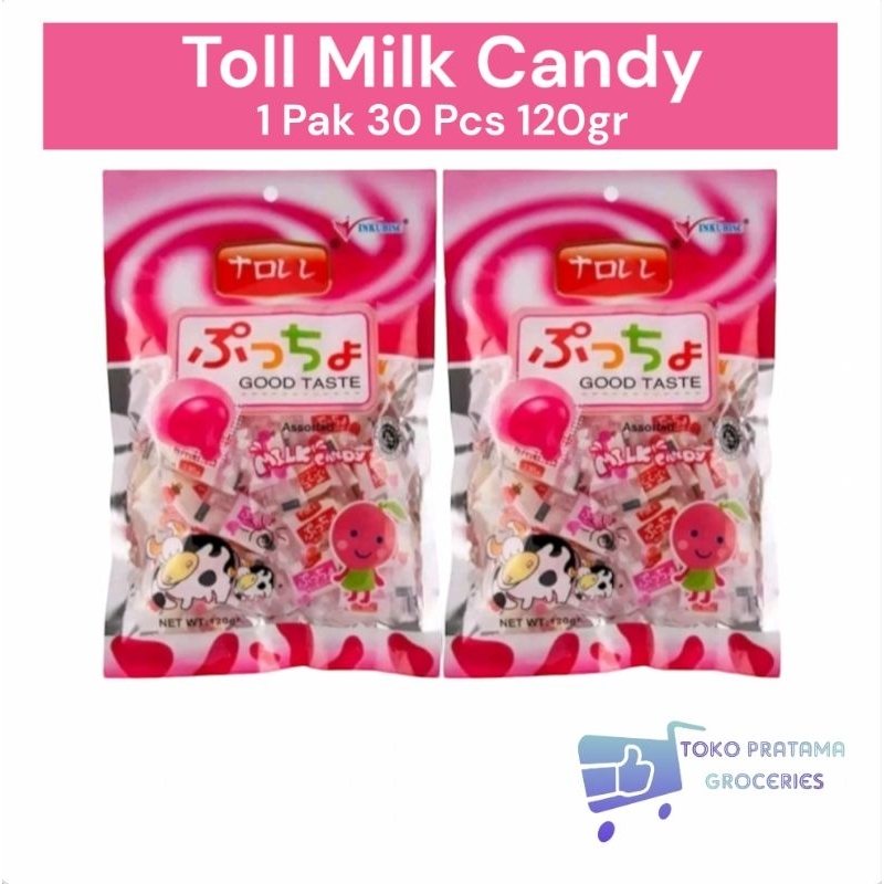 TOLL MILK CANDY CANDY MILK CANDY VARIOUS FLAVORS PACKAGE 120g | Shopee ...