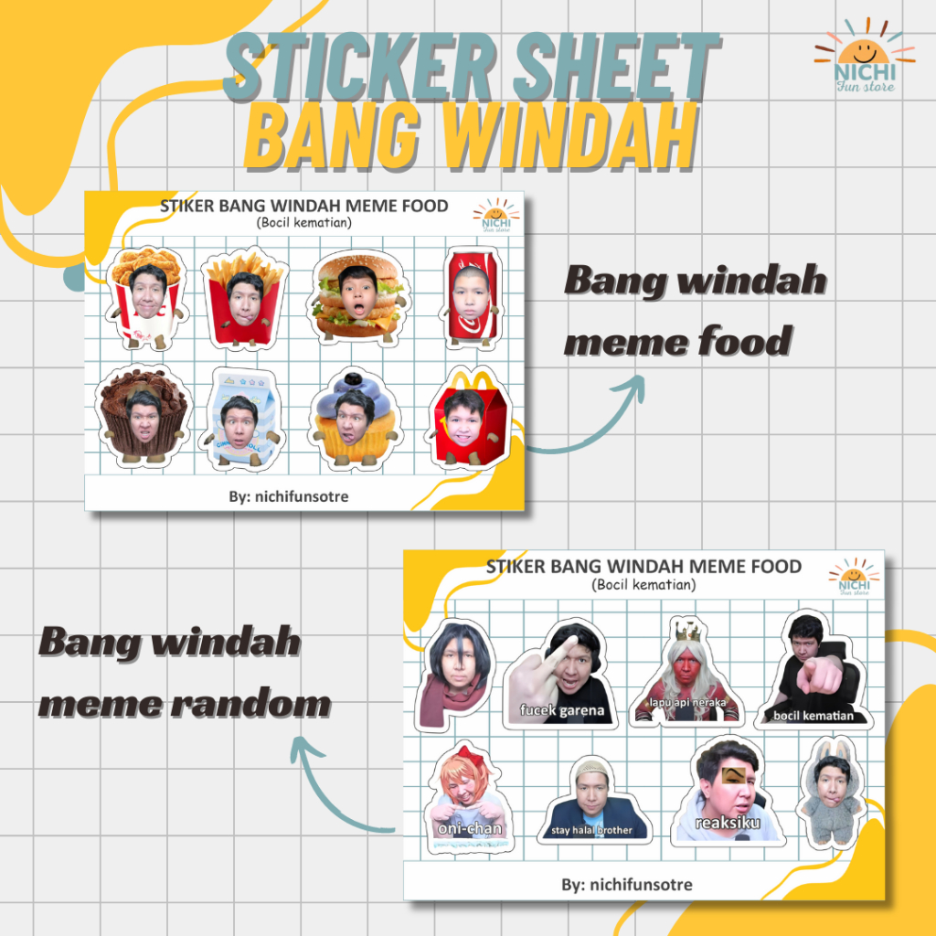 Sheet STICKER TO READ THE WINDAH | Shopee Malaysia