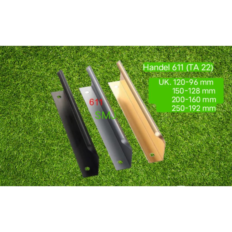 Handle TA-22 200-160 mm Gold Pull / Handle 611 (BKN Huben) | Shopee ...