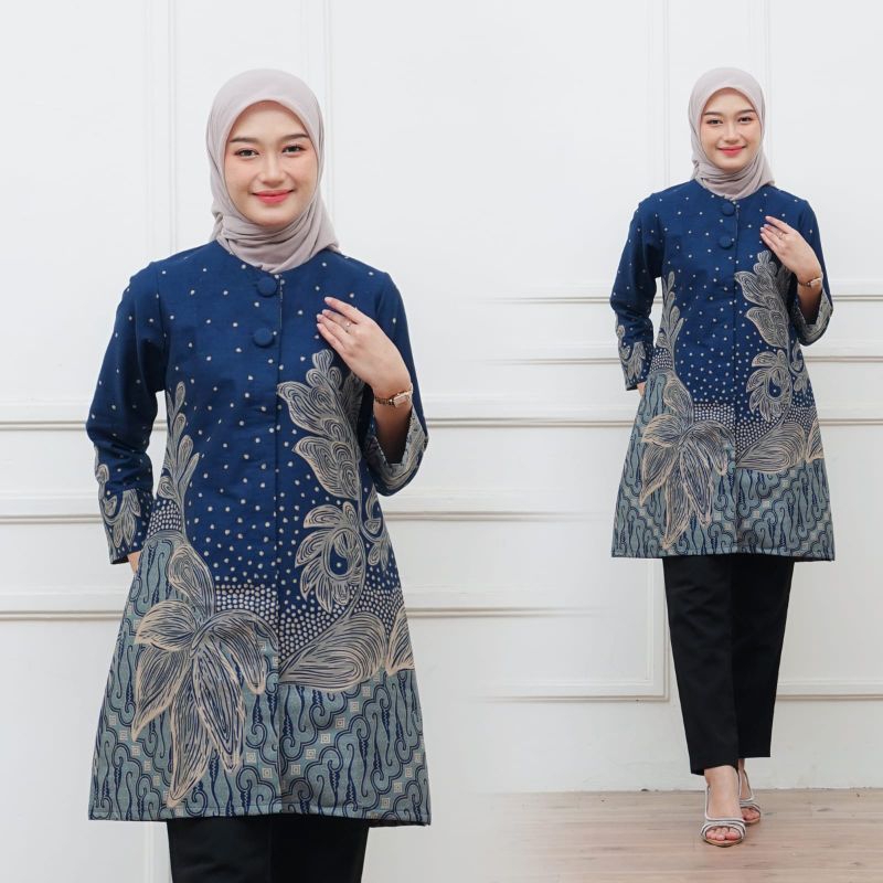 Sailendra Batik SB-016 Couple Batik premium Batik tunic full tricot ...