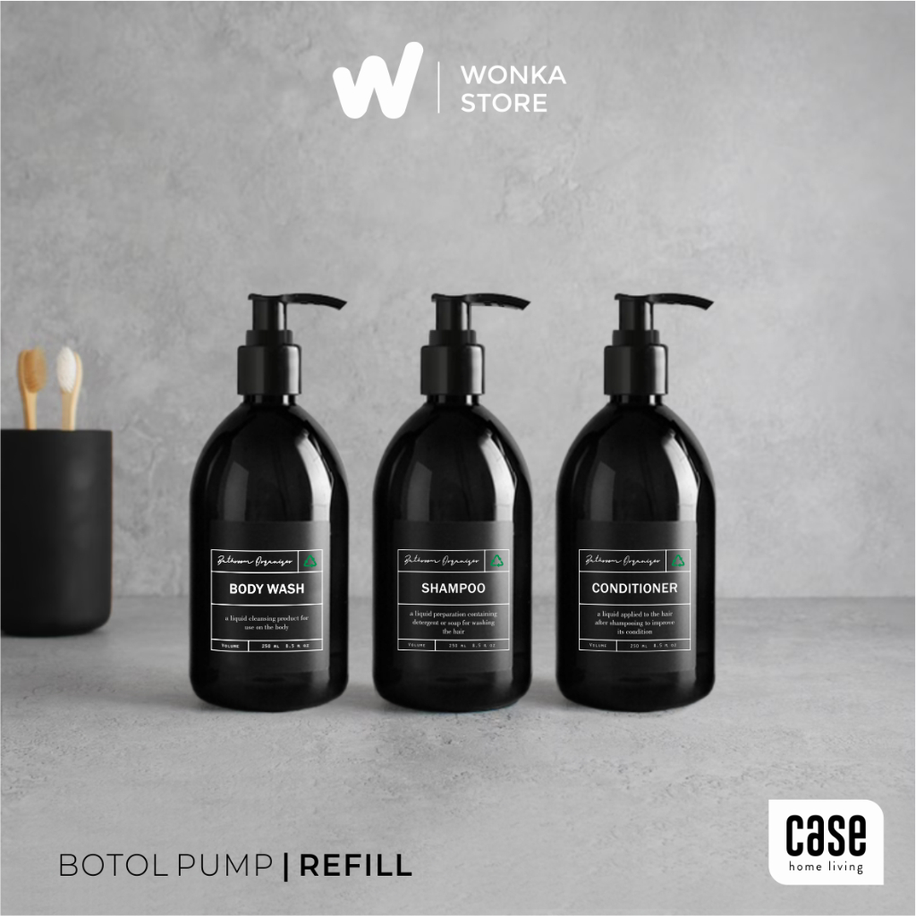 Bottle PUMP BLACK Aesthetic Refil PUMP Displace Bottle Dispenser ...