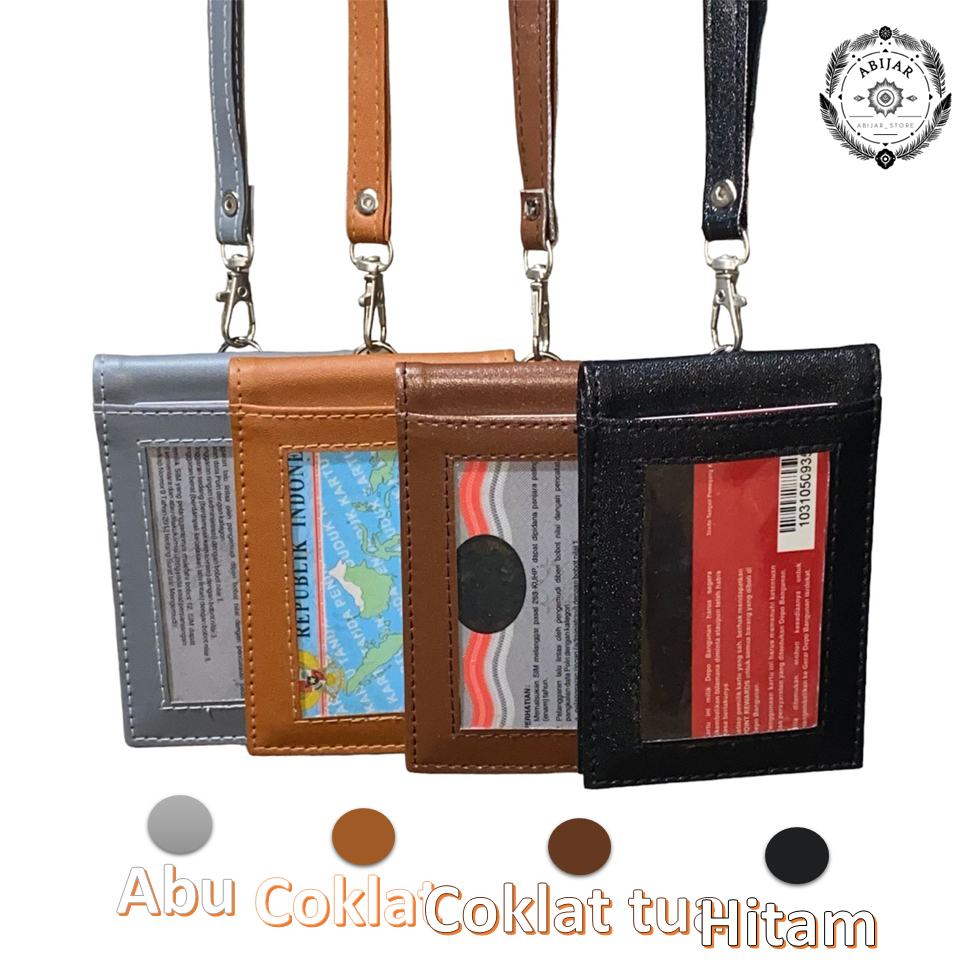GANTUNGAN Id Card Holder Front Back Name Tag Screen Name Card Holder ...