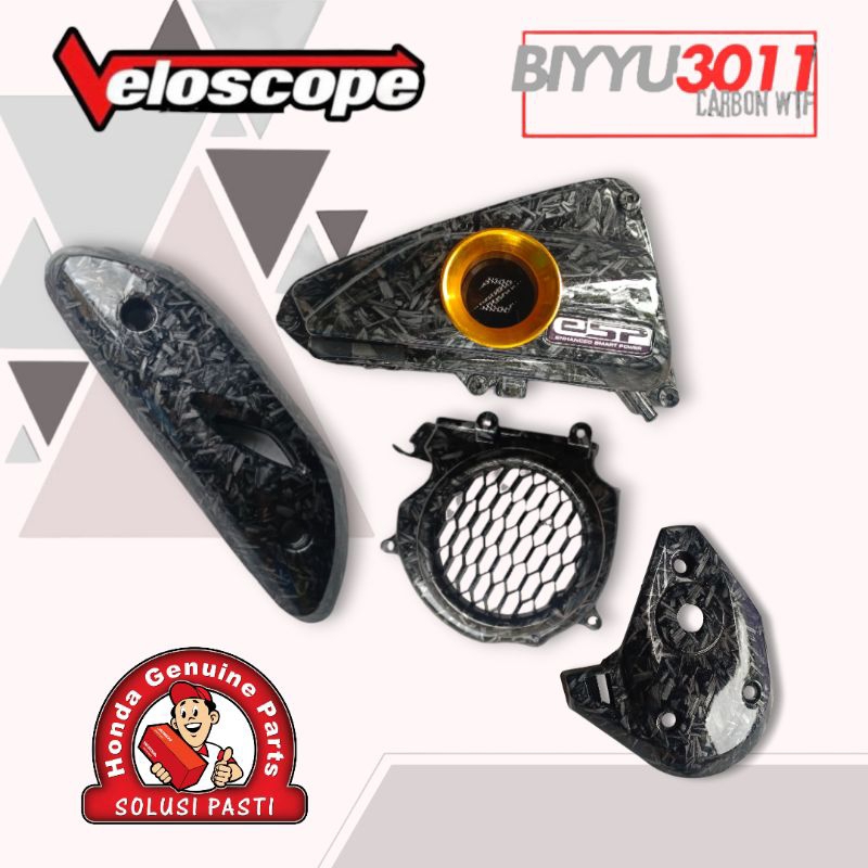 Savings Package "4 pcs" Veloscope " Z" Carbon FORGED Honda Scoopy esp ...