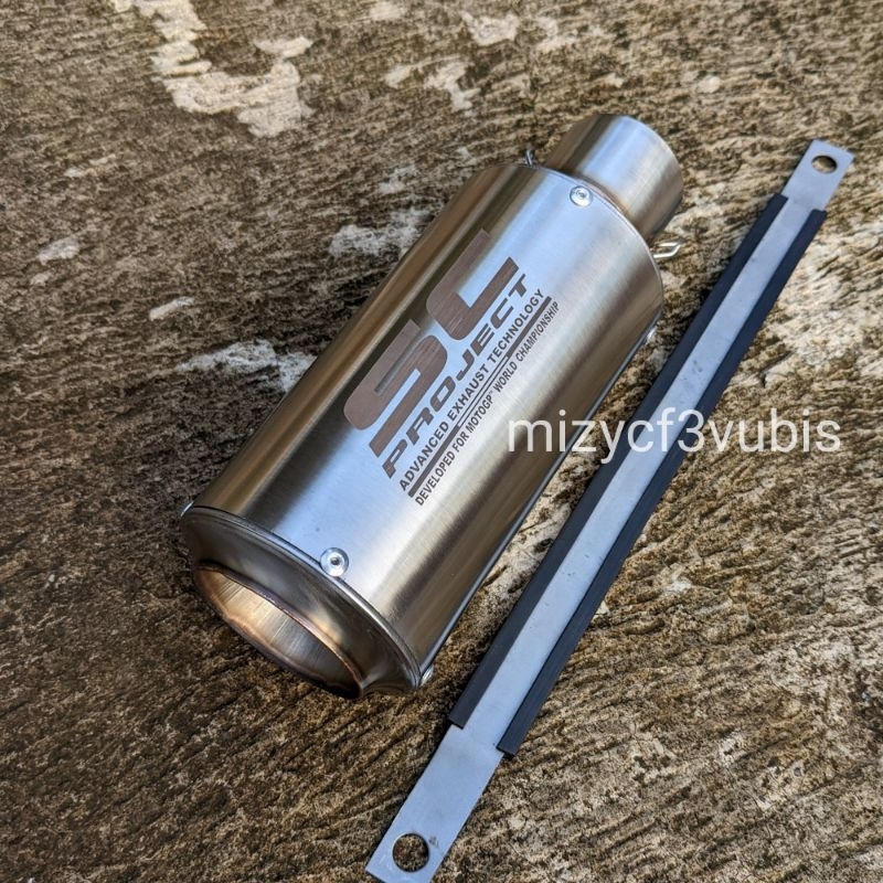 Sc project Canister pipe exhaust 51mm for Wave 100 110 125 Xrm 100 110 ...