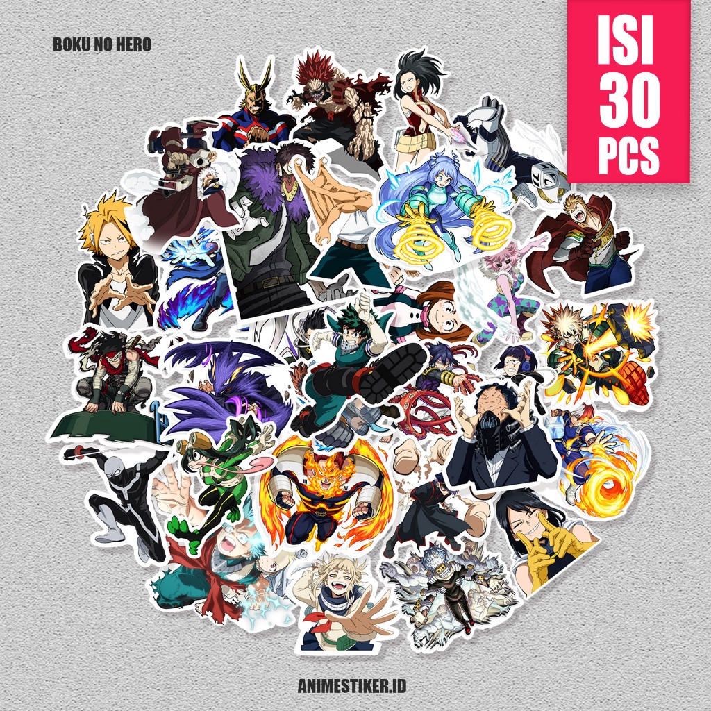Boku NO HERO anime sticker pack anime stickers aesthetic stickers pack ...