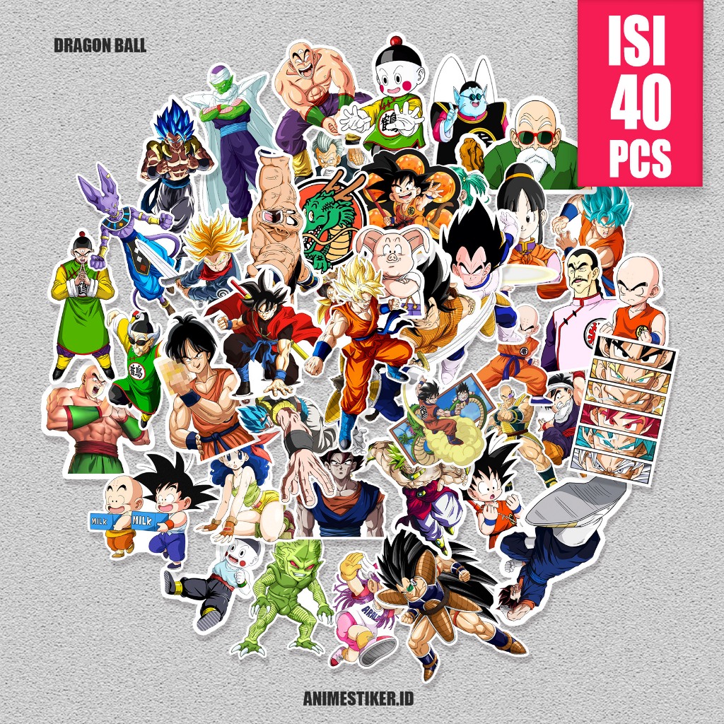 Dragonball anime sticker pack, anime stickers, aesthetic stickers, pack ...