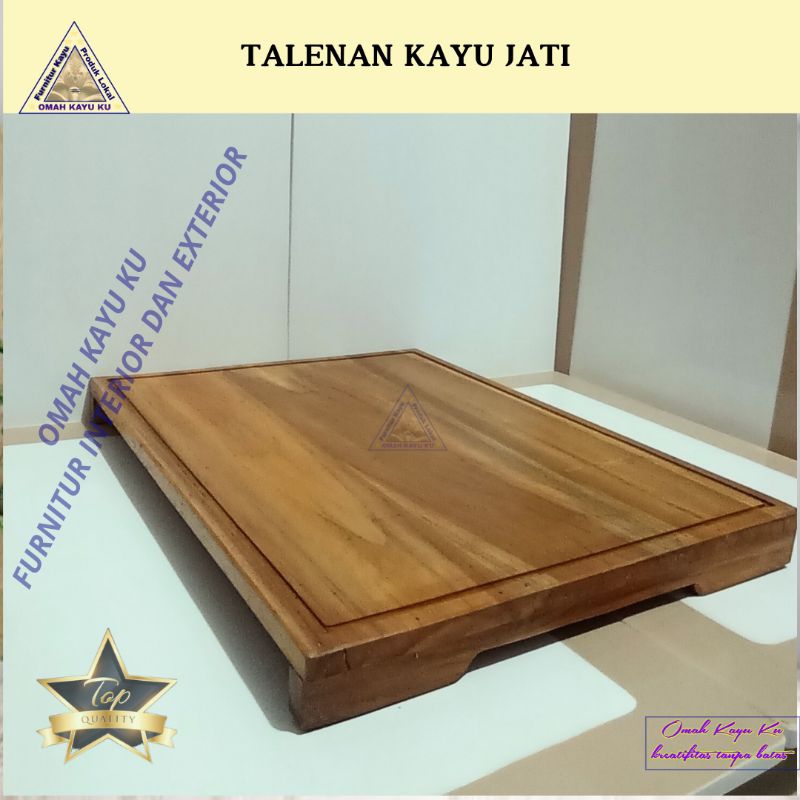 KAYU Original TEAK WOOD CUTTING BOARD, FOODGRADE JUMBO SIZE line edge ...