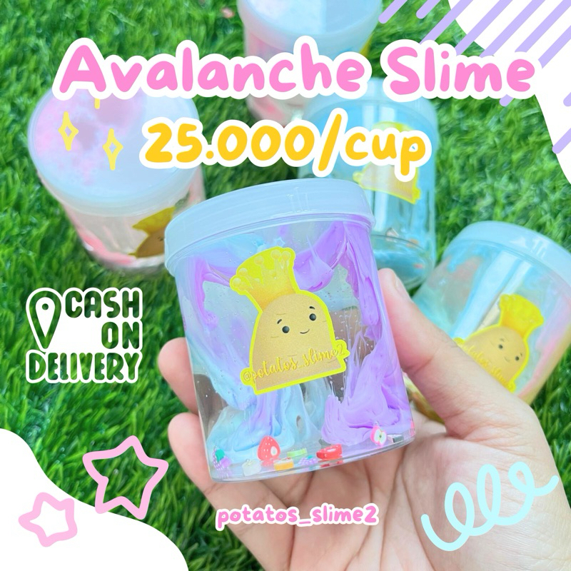 Avalanche Slime Potatoes | New Packaging 200ml Potatoes_Slime2 | Shopee ...
