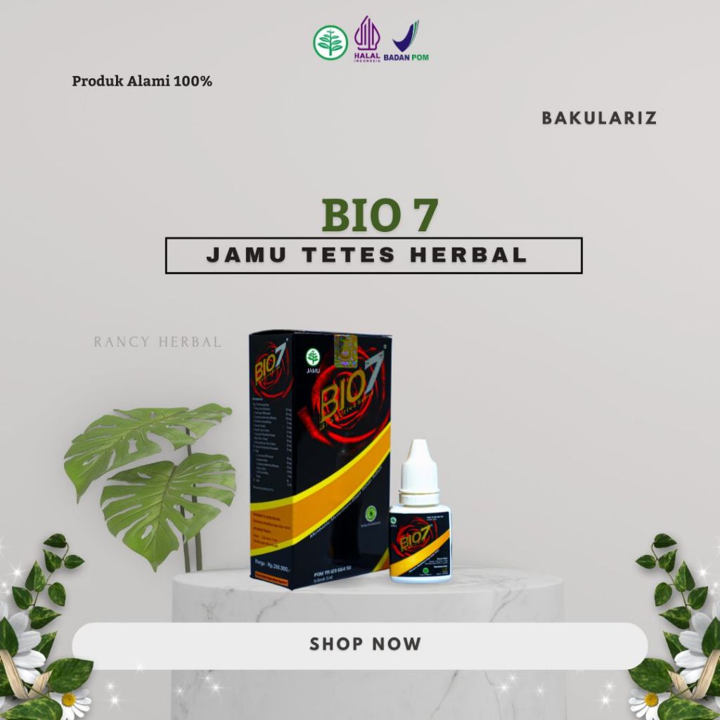 Bio7/bio Seven/Bio7/BioSeven Herbal Drops 100% | Shopee Malaysia