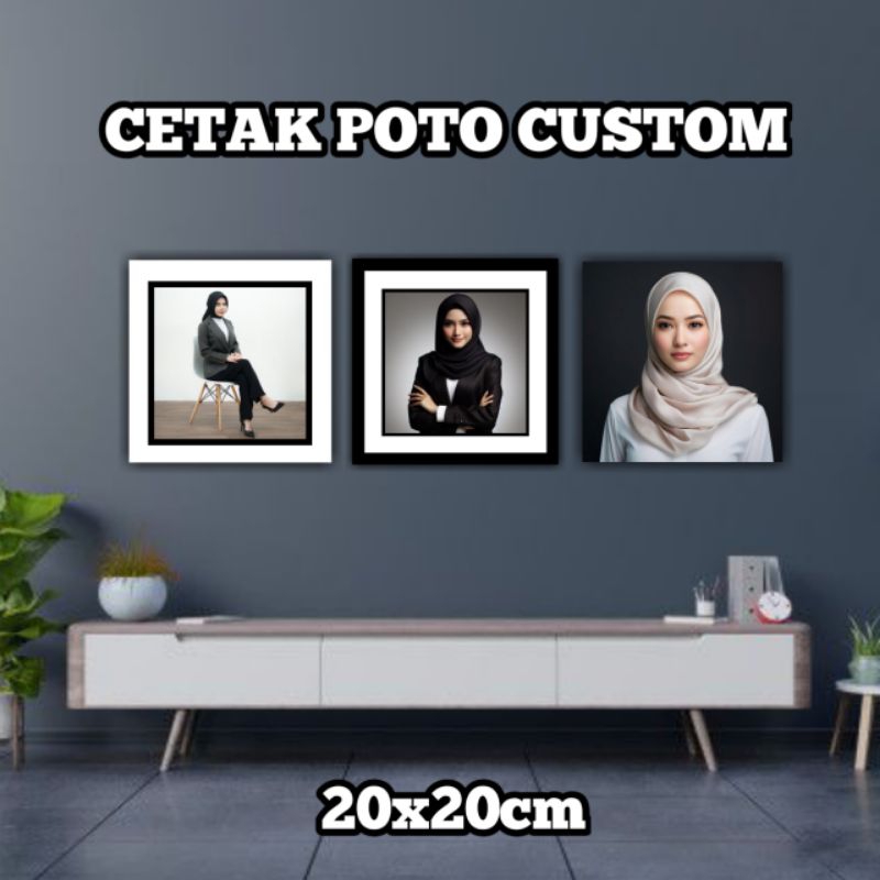 KAYU Print PHOTOGRAPHS CUSTOM MDF WOOD FRAME SIZE 20X20CM | Shopee Malaysia