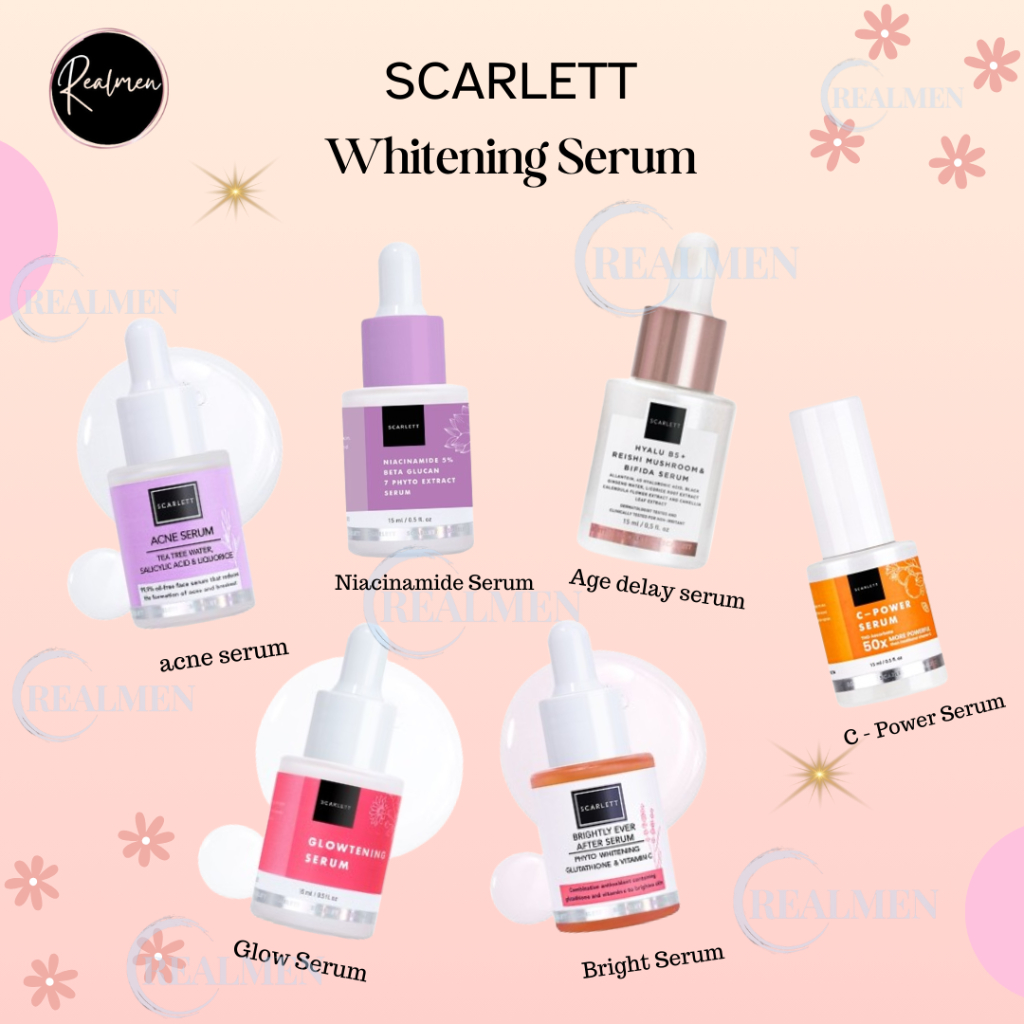 Scarlett WHITENING SERUM BRIGHTLY EVER AFTER/SCARLET ACNE SERUM ...