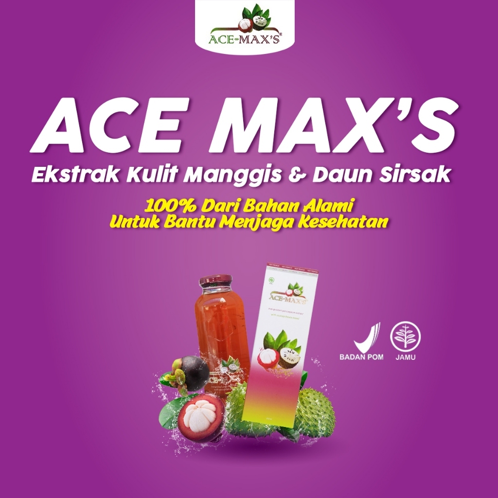 Ace Max Max's Acemax Acemax's | Mangosteen Skin Juice + Soursop Leaves | Shopee Malaysia