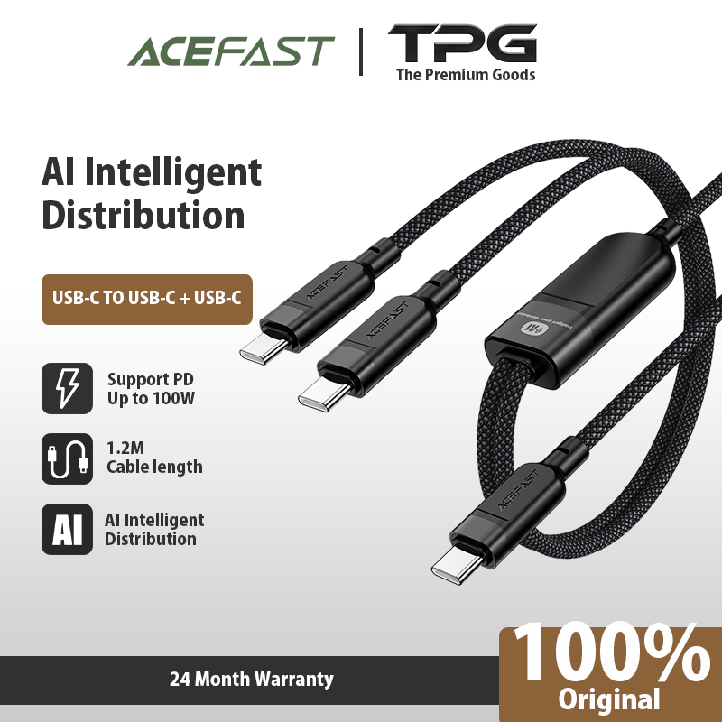 Pd DATA CABLE 2 IN 1 BRANCH ACEFAST ACEWIRE PRO C5-11 TYPE-C TO TYPE-C ...