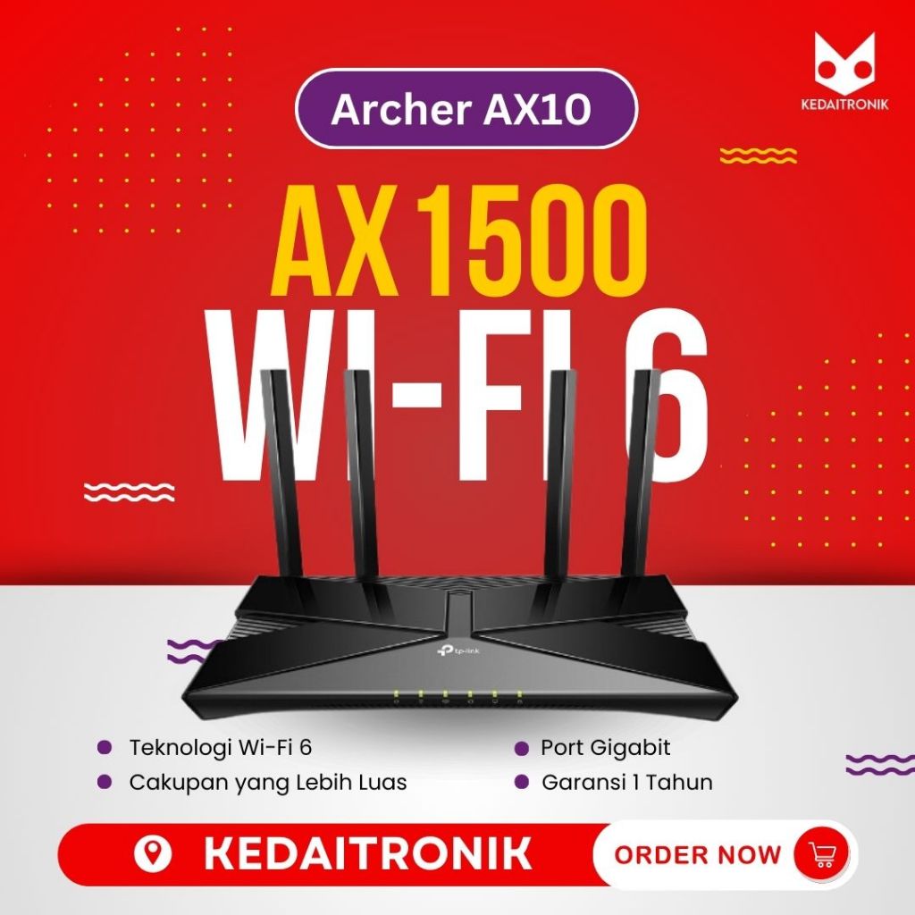 Tplink Archer AX10 DualBand Wifi 6 Gigabit Router AX1500 Wireless TP ...