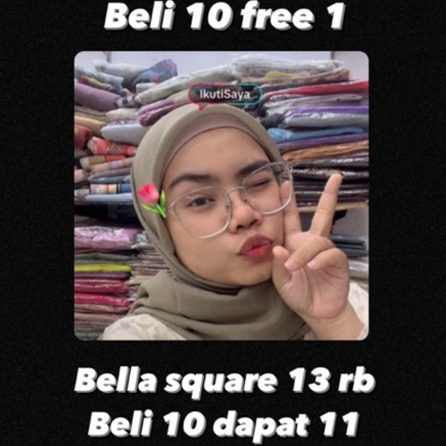 Bella square polycotton hijab | Shopee Malaysia