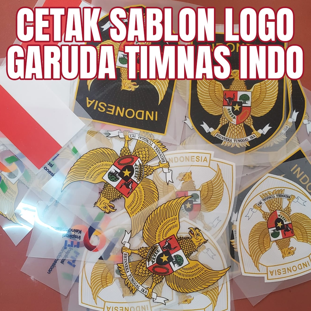 MERAH PUTIH Indonesian National Team Logo Ironing Screen Printing ...