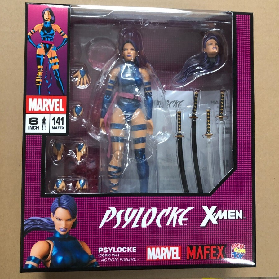 Mafex 141 Psylocke Comic ver. (Medicom Toy) Marvel Legends X-Men (ORI ...