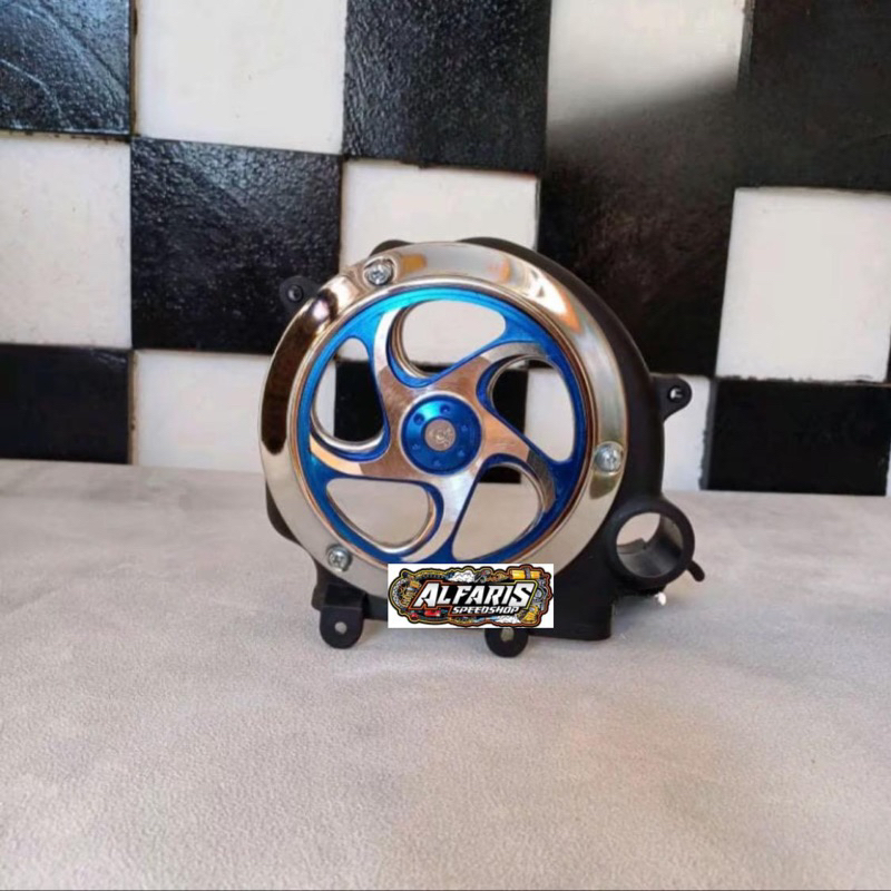MESIN Cover Engine Fan cover set spinner Swivel Aluminum honda beat new ...