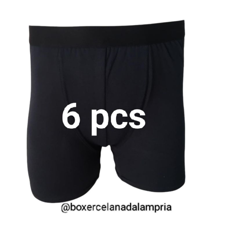 High quality boxer briefs | 6 pcs | (plain Rubber) | Shopee Malaysia
