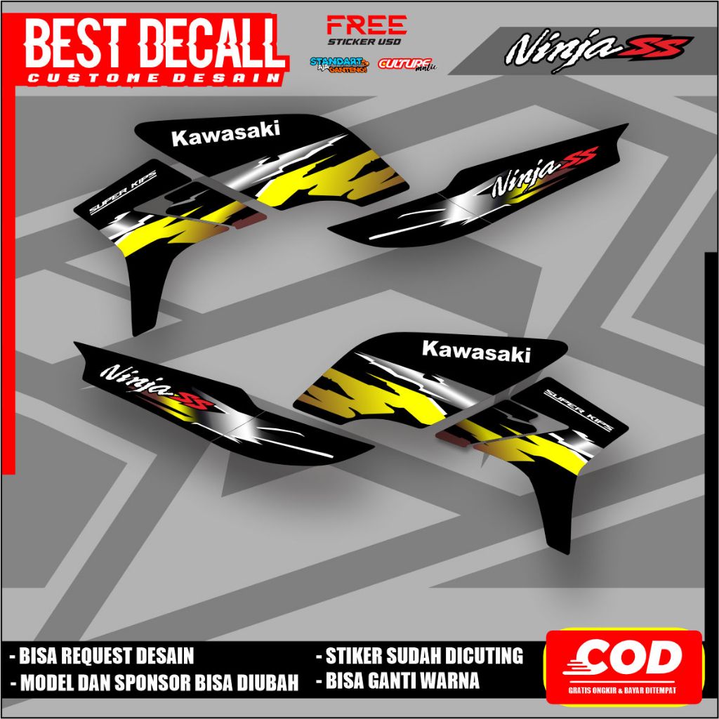 Ninja SS Transparent Striping, Minimalist Model, Maxdecal-N2 Material ...