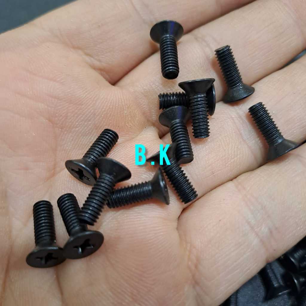 HITAM 25-100 Pcs Brake Fluid Cap Bolts/Brake Master Cap Bolts Jf 4x12 ...