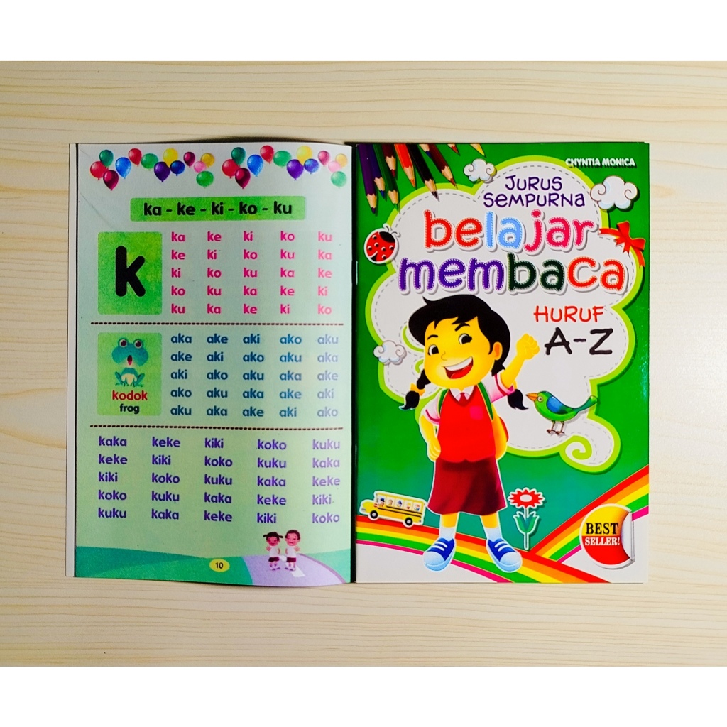Preschool Kindergarten Children's Book - Learn To Read A-Z Letters ...