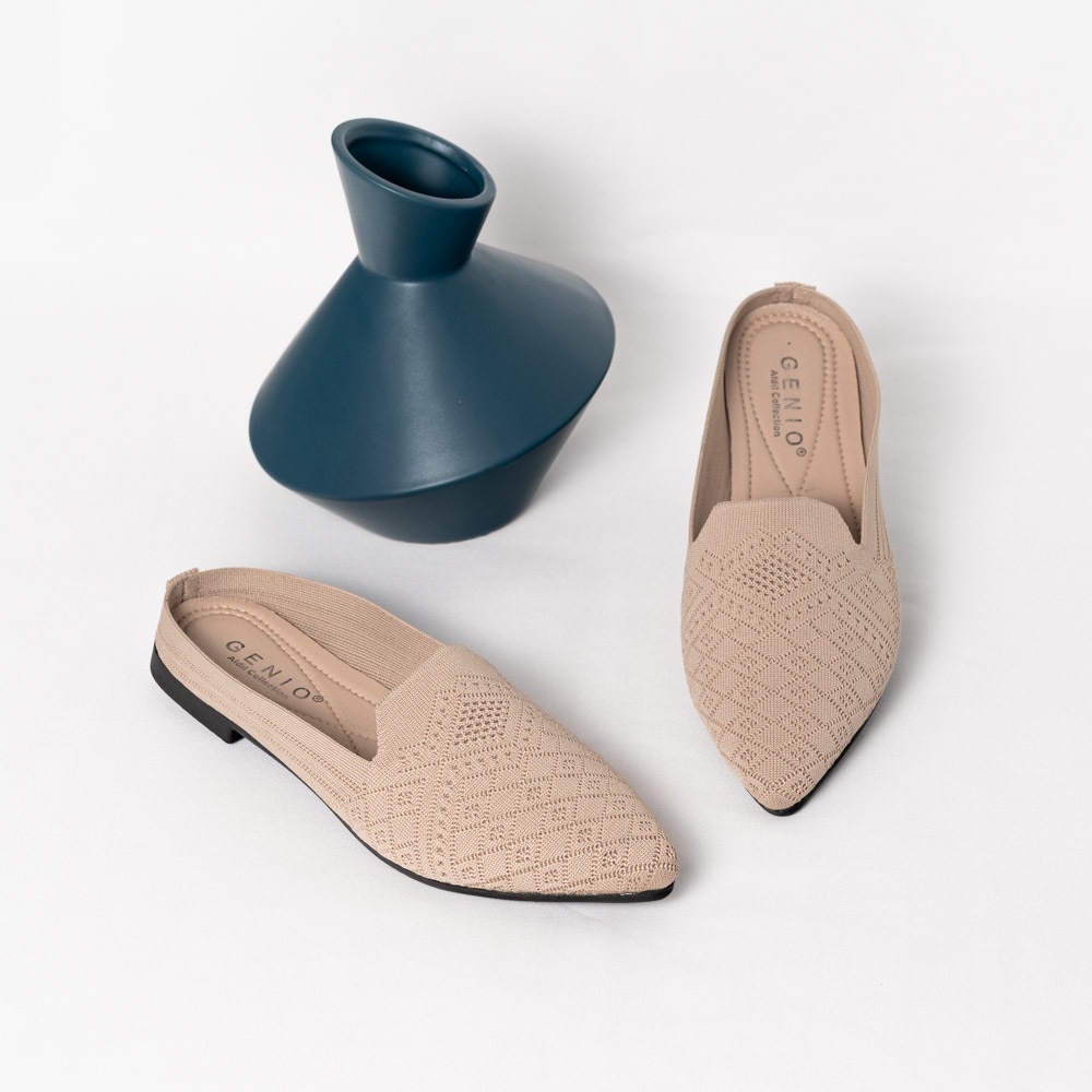 Genio ZA37 IMPORTED KNIT FLAT SANDALS | Shopee Malaysia