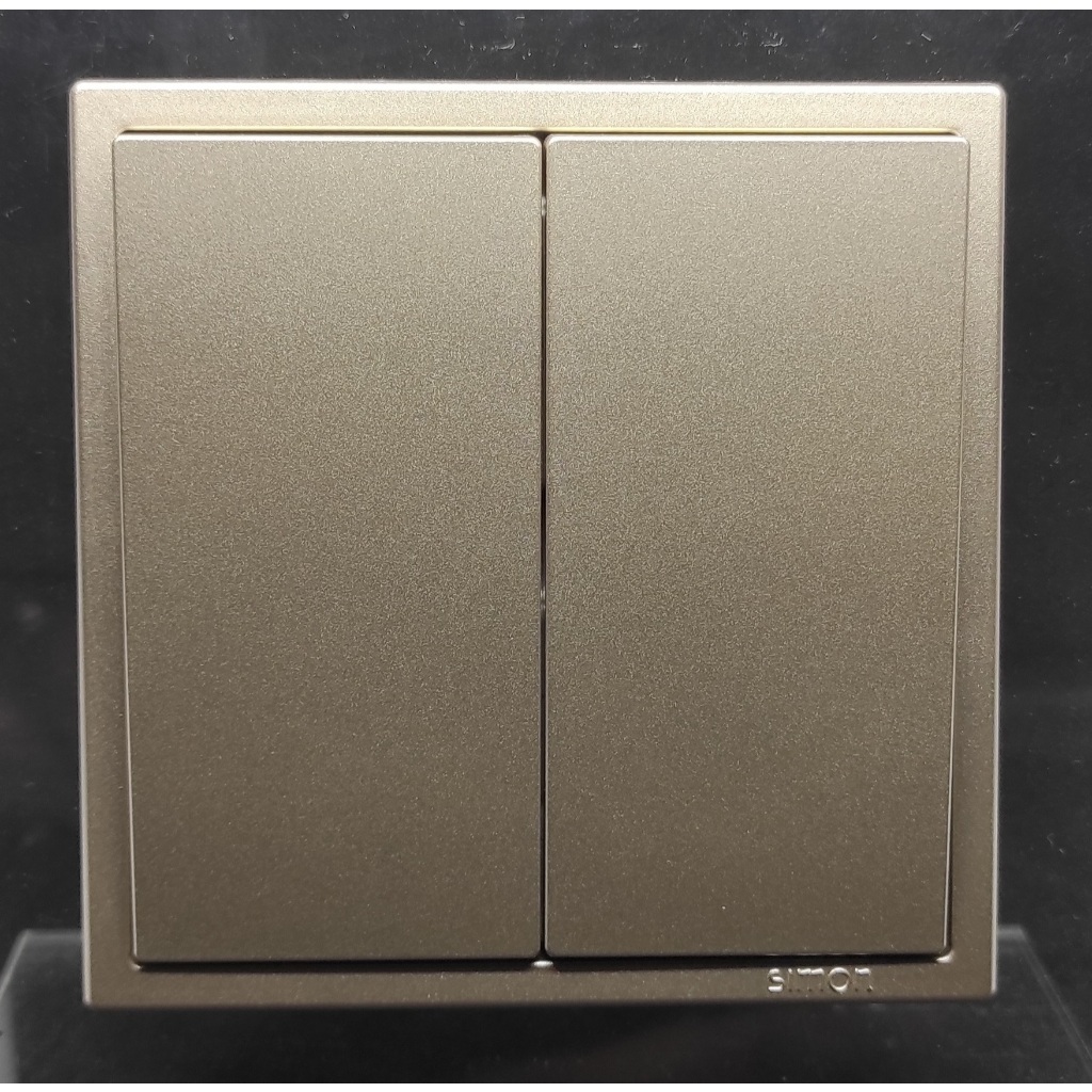 Simon I7 CHAMPAGNE HOTEL SWITCH Series 2 GANG 2 WAY SWITCH | Shopee ...