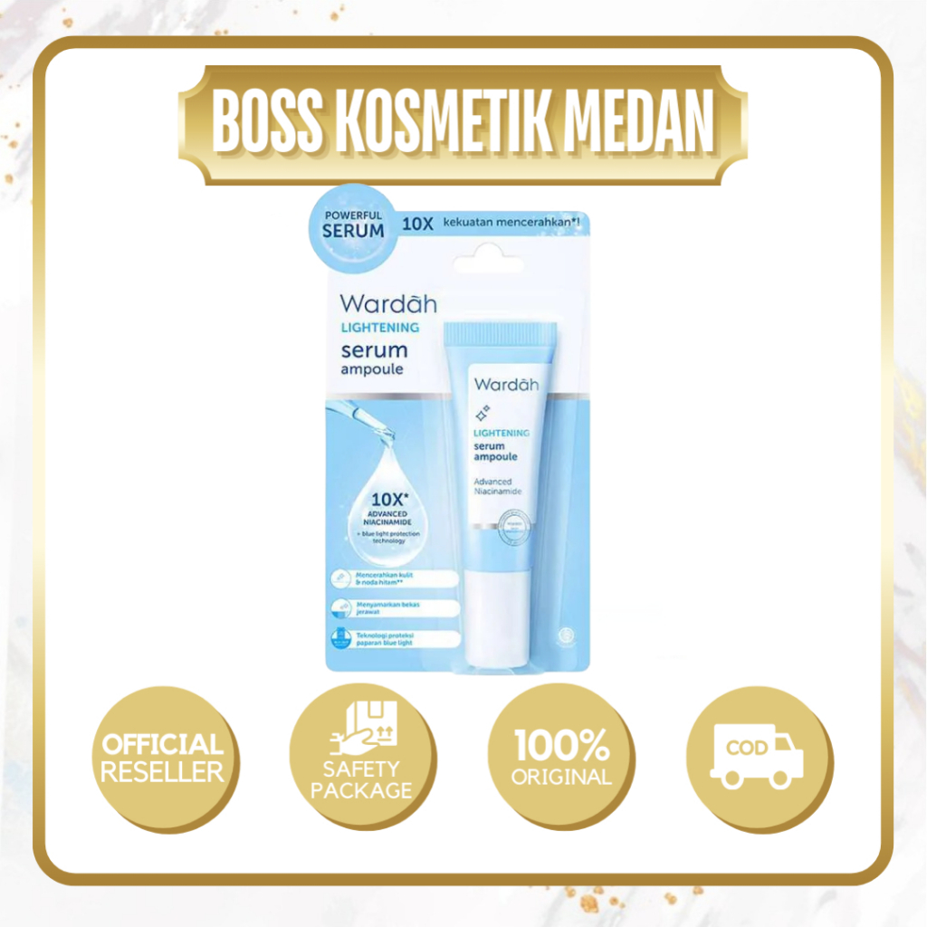 Wardah Lightening Serum Ampoule 8ml (Board Packaging) | Shopee Malaysia