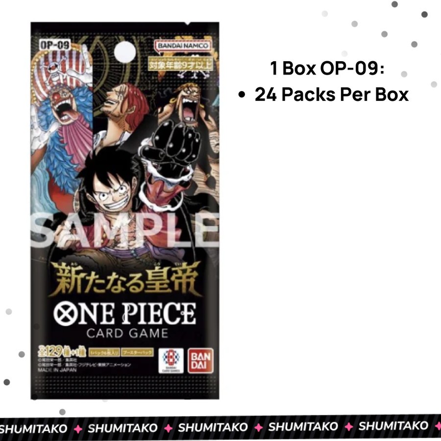 One Piece TCG Card OP-09 OP09 Emperrs in the New World Booster Box ...