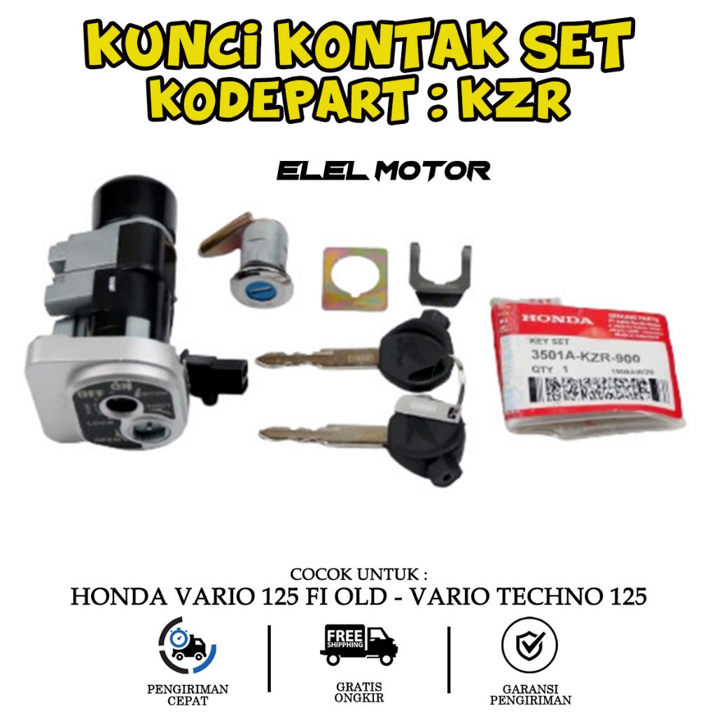 Honda Vario Techno 125 Fi Old KZR Ignition Key Set | Shopee Malaysia