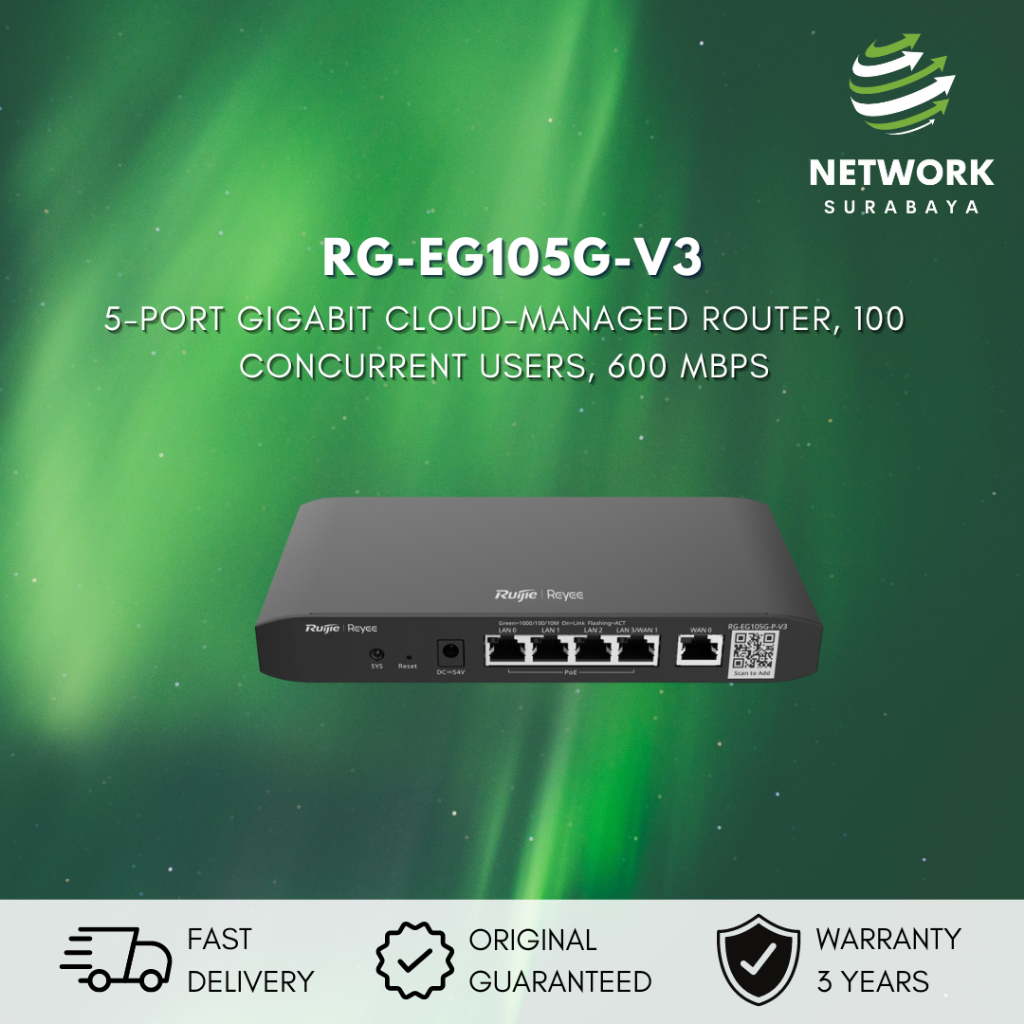 RUIJIE Reyee RG-EG105G-V3 Reyee Cloud Managed Router | Shopee Malaysia