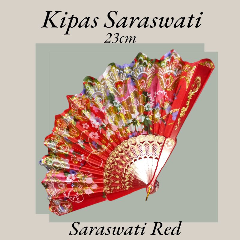 Balinese Saraswati Fan Wedding Fan Souvenir Balinese Fan - By By Bali ...