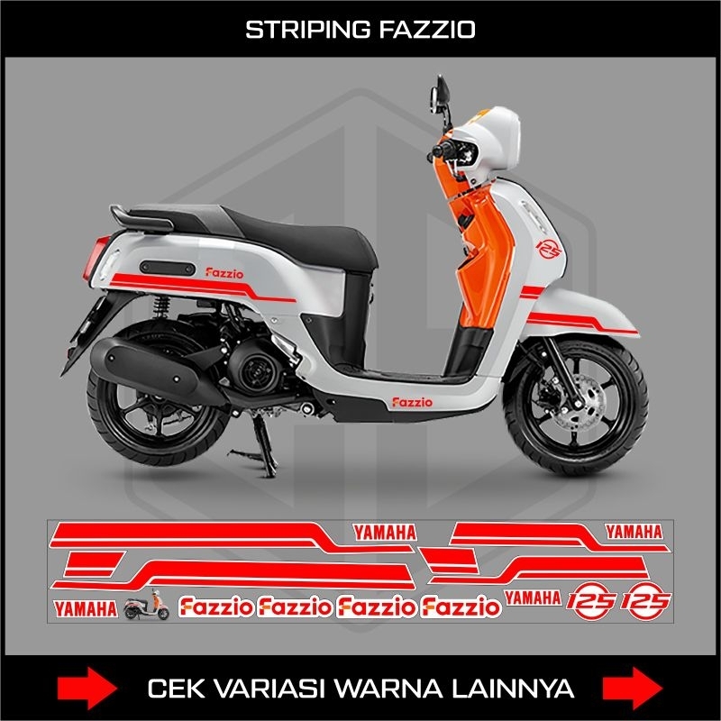 Striping Yamaha Fazzio 125/Sticker List Motor Fazzio/Decal Sticker Fazzio Hybrid | Shopee Malaysia