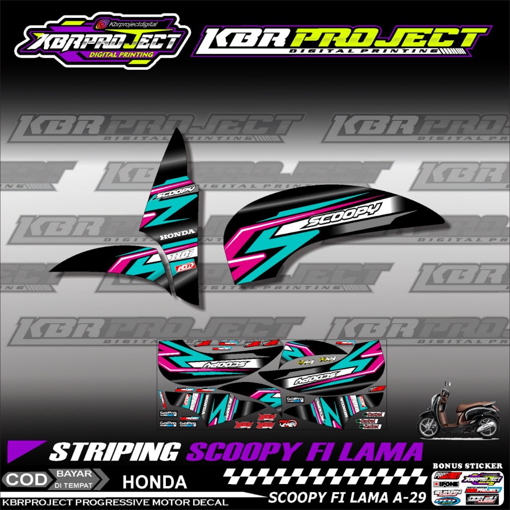 Old FI Old STRIPING Sticker PREMIUM Cool Motorcycle Trim Variations Old ...