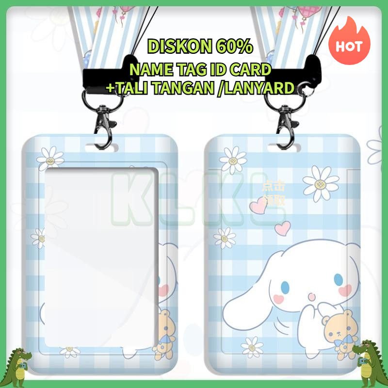 GANTUNGAN Klkl Id Card Hanger Id Card Holder Aesthetic Agress Id Strap ...