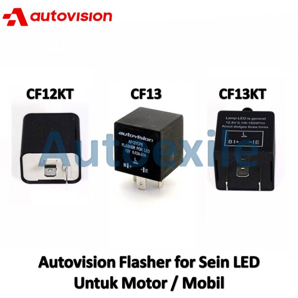 LED Turn Signal Flasher Relay Autovision CF12 CF12KT CF13 CF13KT CF14 ...