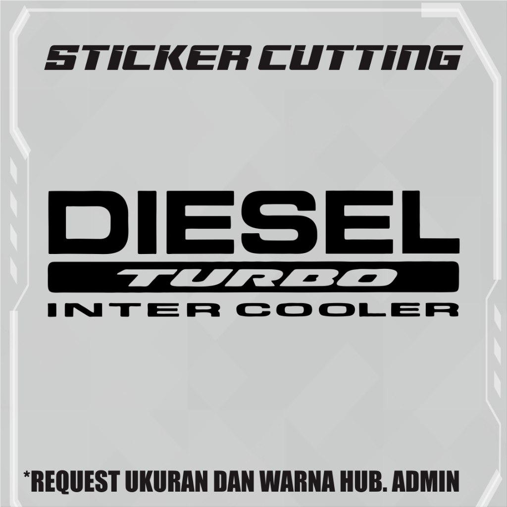 Diesel Turbo Intercooler Cutting Sticker | Shopee Malaysia